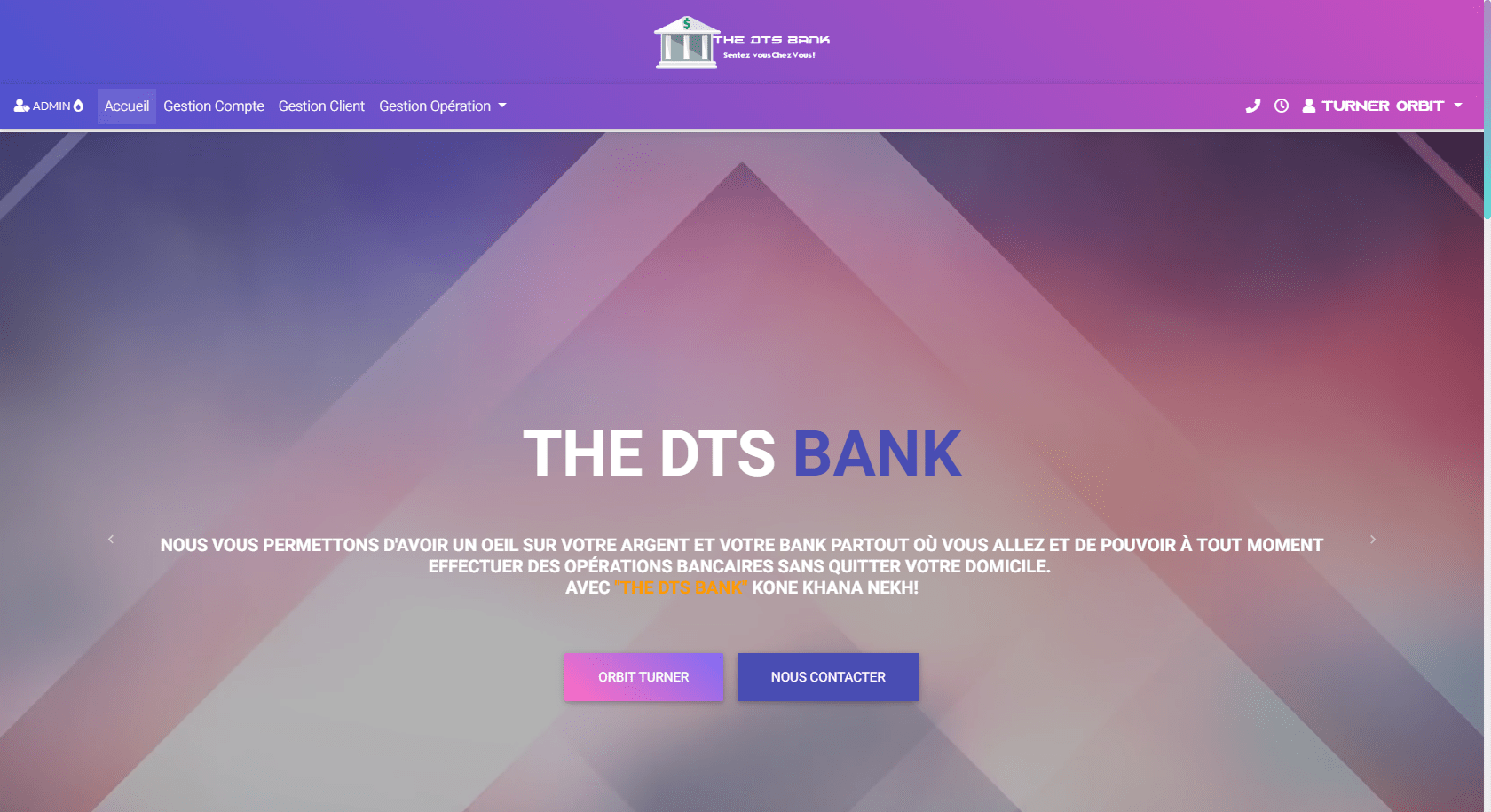 DTS BANK APP - 🚀 ORBIT WORLD ⍟ Keep Going Forward 🚀
